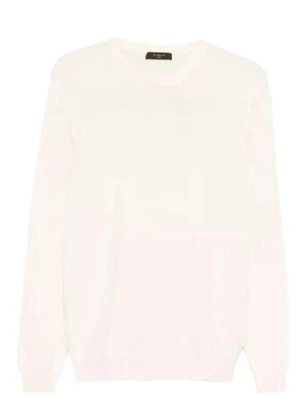 SLOWEAR Crew Neck Long Sleeve Sweater - Neutrals