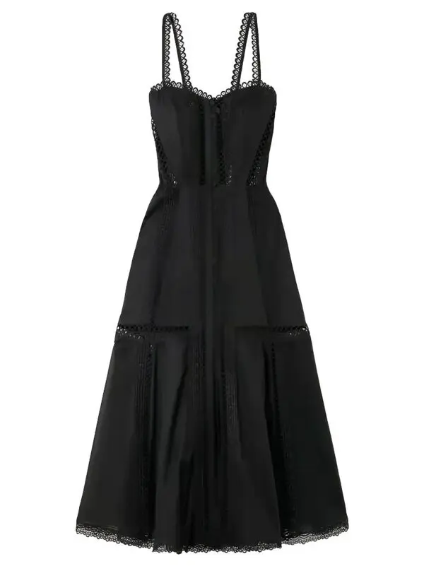 Charo Ruiz Ibiza Dafelle Embroidered Dress - Black