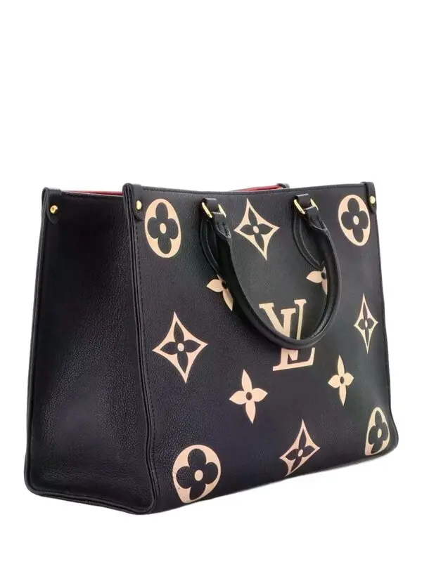 LOUIS VUITTON Onthego Tote Bicolor Monogram Empreinte Giant Mm Shoulder Bag - Black