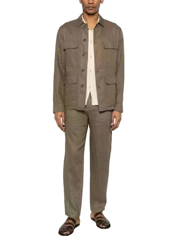 DUNO Pocket Alcamo Coat - Brown