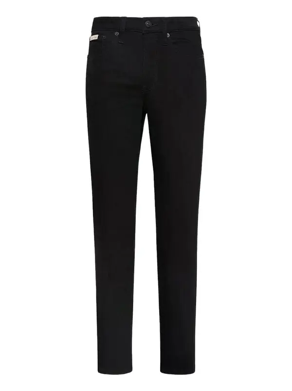 Calvin Klein Logo-patch Jeans - Black