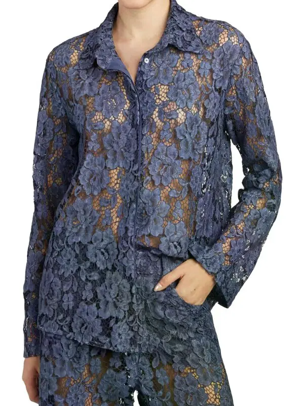 Federica Tosi Lace Shirt - Blue