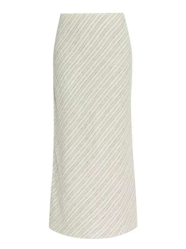 SAMSOE SAMSOE Saagneta Striped Maxi Skirt - Neutrals