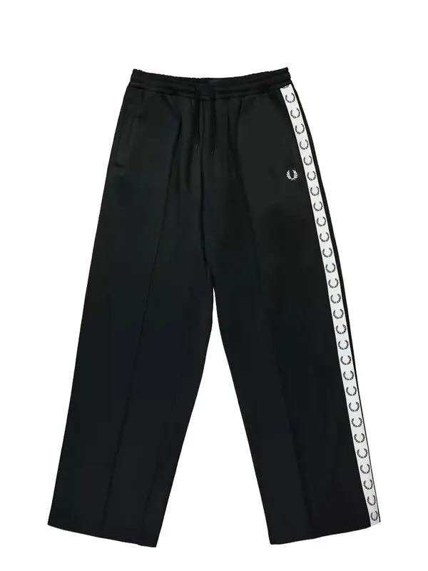 Fred Perry Wide-leg Track Trousers - Black