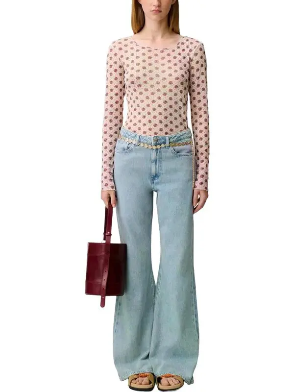 Claudie Pierlot Pocket Flared Jeans - Blue
