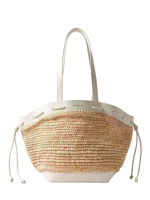 Claudie Pierlot Alban Straw Knot Tote Bag - Neutrals