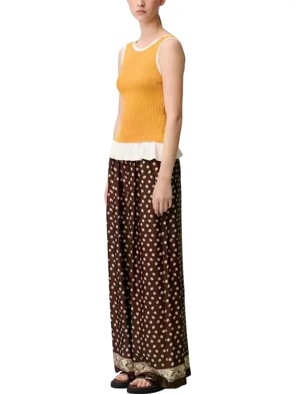 Claudie Pierlot Ruffled Scallop Top - Yellow