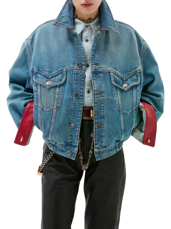 Versace Denim Blouson - Blue