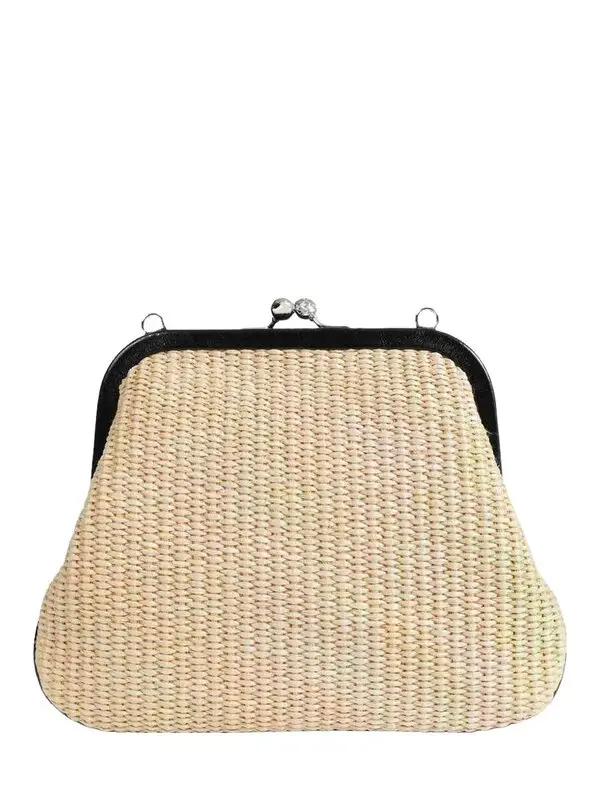 VIVIENNE WESTWOOD Orb Clutch Bag - Neutrals