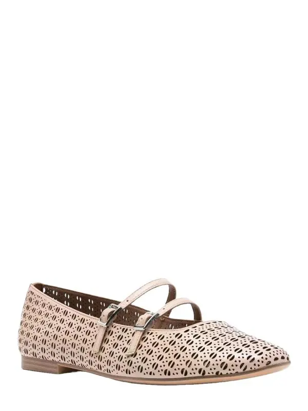 TAMARIS Cut-out Strap Ballet Flats - Neutrals