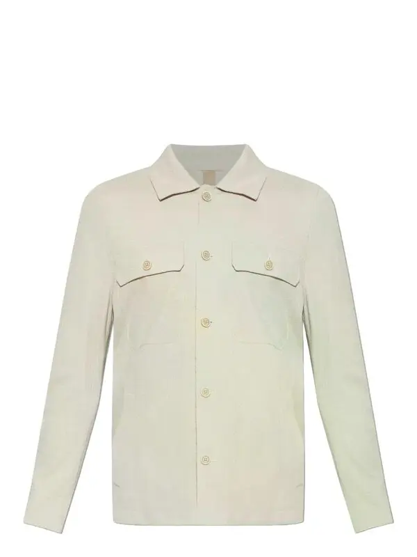 Eleventy Patch Pocket Shirt - Neutrals