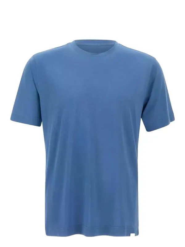DIKTAT Crewneck Cotton T-shirt - Blue