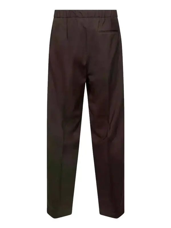 COSTUMEIN Elasticated Waistband Trousers - Brown