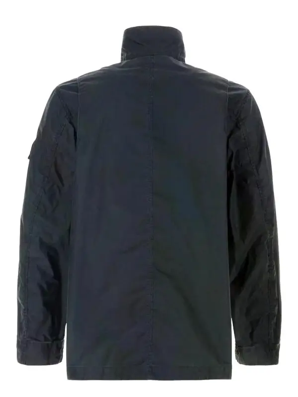 Stone Island Pigmented Wax Jacket - Blue