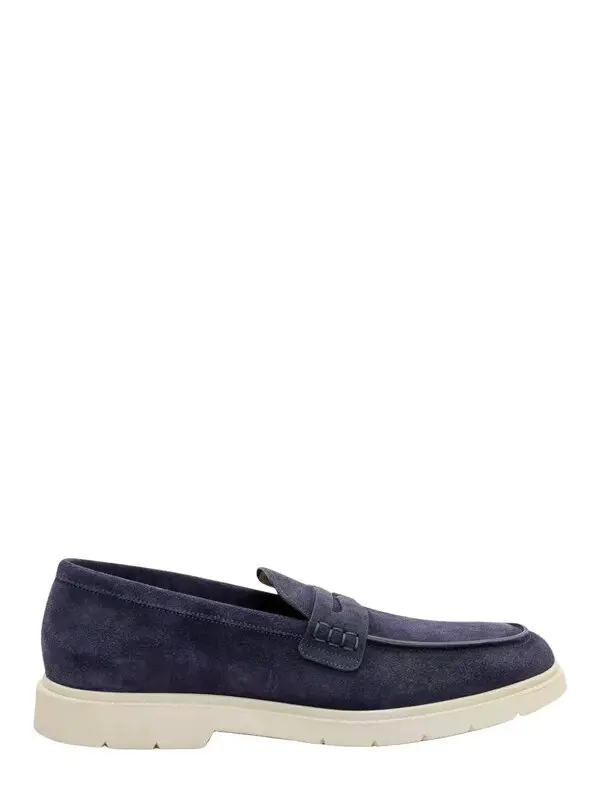 STURLINI FIRENZE Suede Penny Loafers - Blue