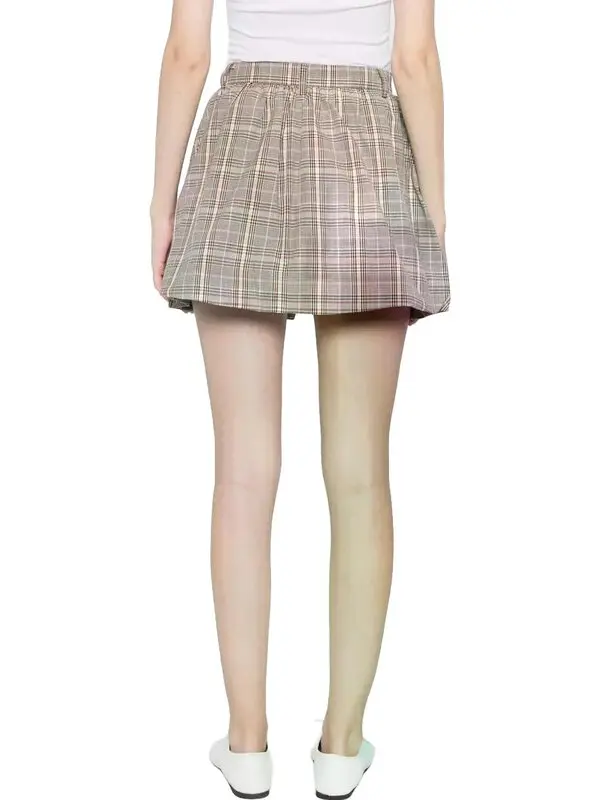 Baum Und Pferdgarten Samaya Checked Mini Skirt - Neutrals