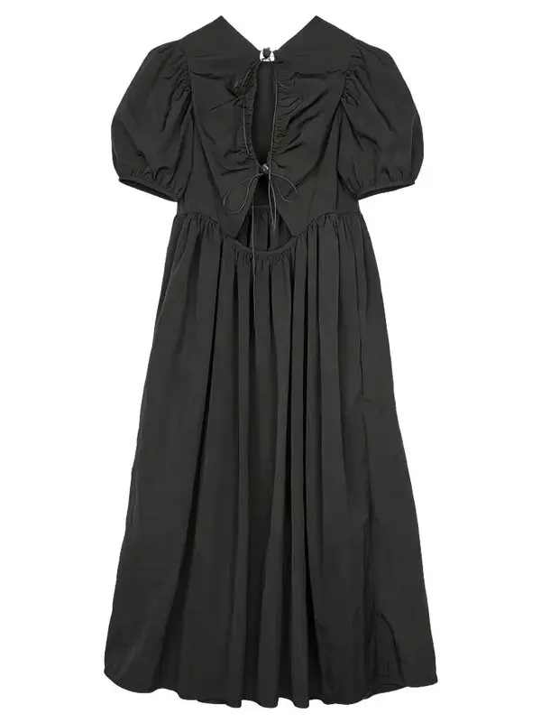 Cecilie Bahnsen Cbbodil Puffed Midi Dress - Black