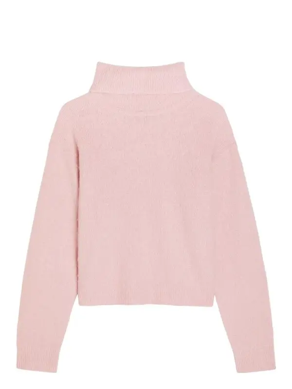 Paige Viviana Roll-neck Knit Jumper - Pink
