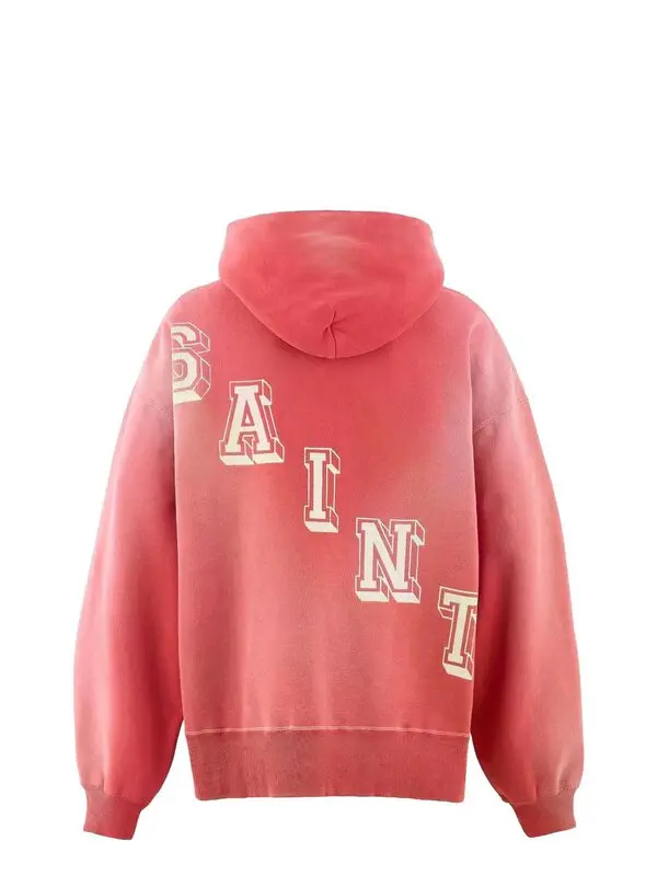 SAINT MXXXXXX Baby Michael Graphic-print Hoodie - Red