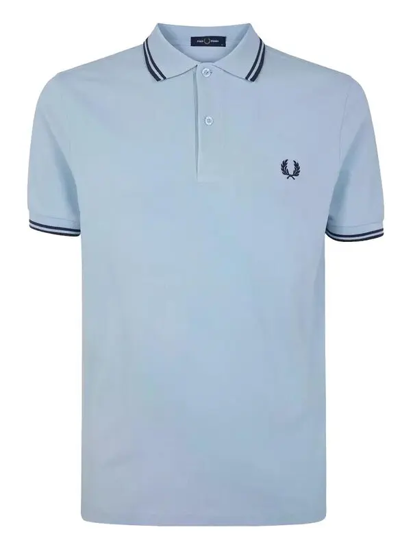 Fred Perry Logo-embroidered Polo Shirt - Blue