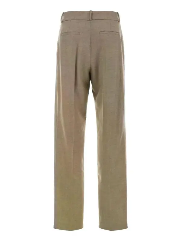 ORLANE Pressed-crease Trousers - Neutrals