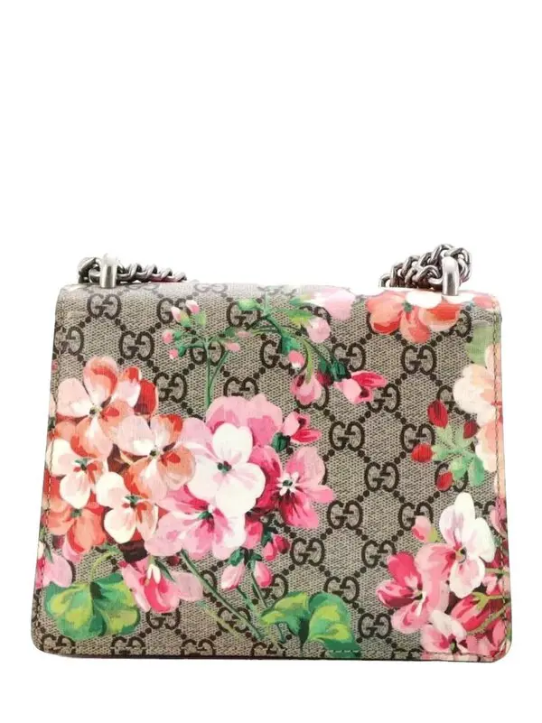 Gucci Blooms Print Gg Coated Canvas Mini Shoulder Bag - Red