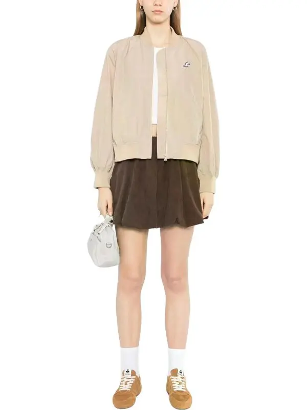 AGNES B. Dino Bomber Jacket - Neutrals