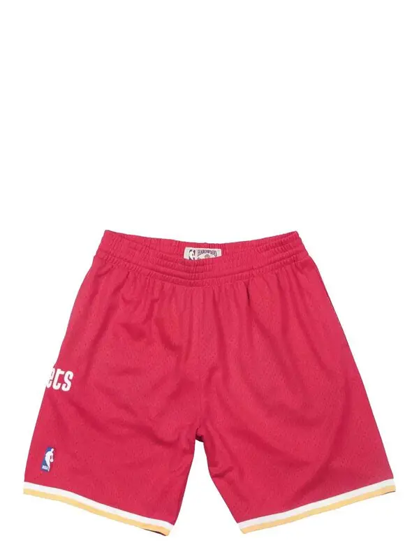 Mitchell & Ness Logo Trim Shorts - Red