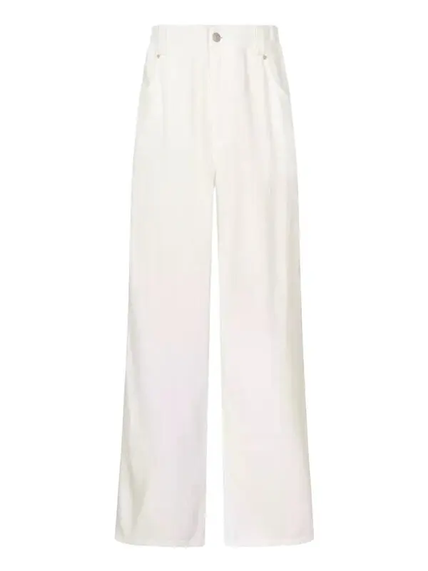 LESS Drawstring Straight-leg Trousers - Neutrals