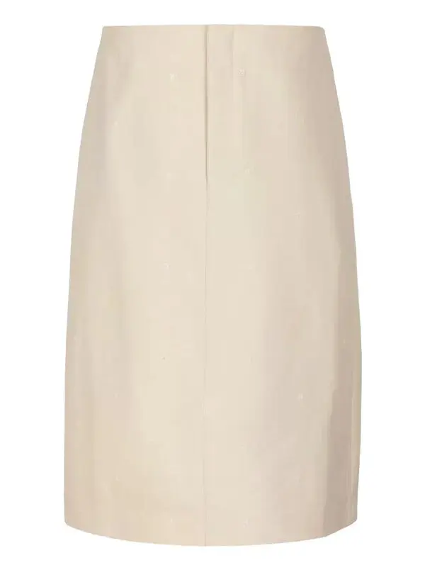 LESS Sequin-embellished A-line Skirt - Neutrals
