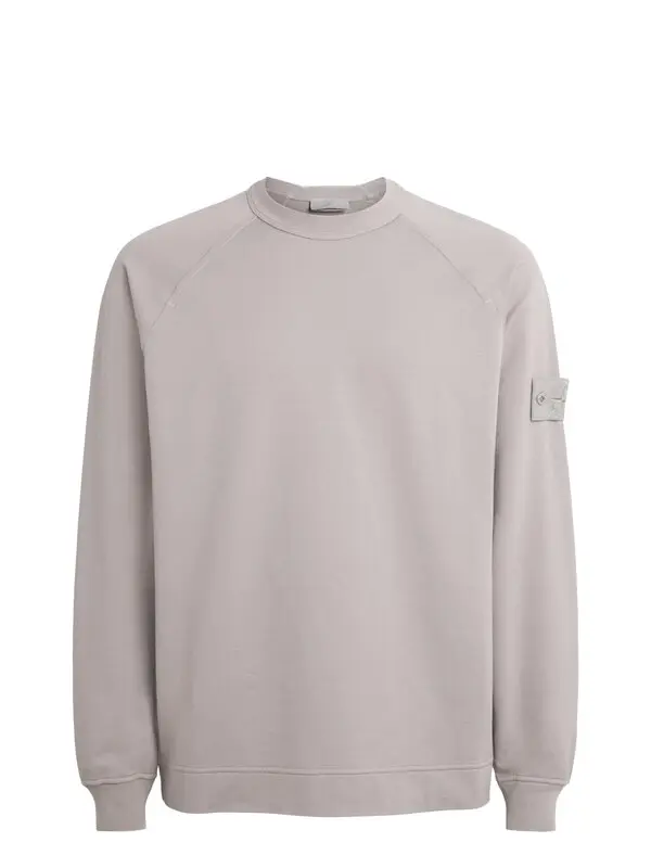 Stone Island Cotton-blend Crewneck Sweatshirt - Grey