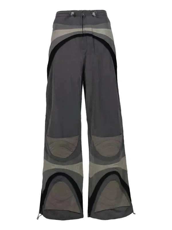 ERL Panelled Drawstring Trousers - Grey