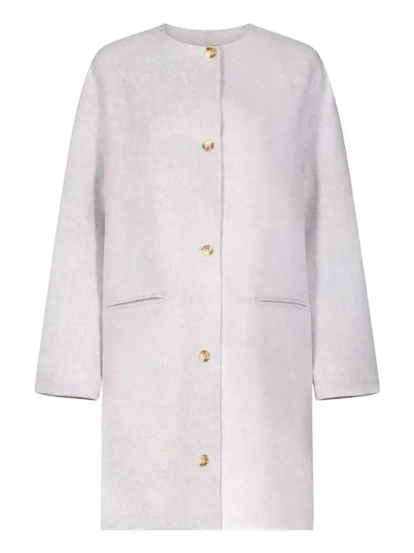 Loulou De Saison Kerry Button Coat - Grey