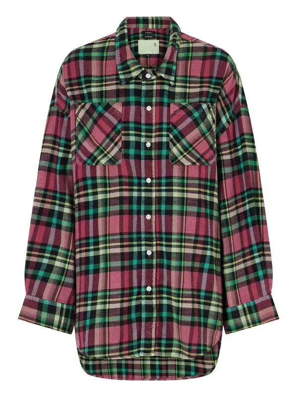 R13 Plaid Cotton-flannel Shirt - Multi