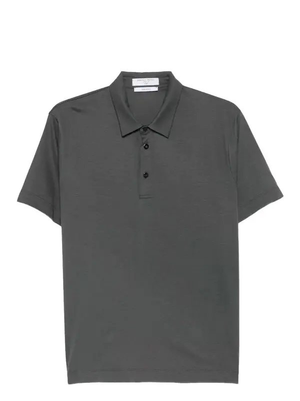 DANIELE FIESOLI Mercerized Polo Shirt - Grey