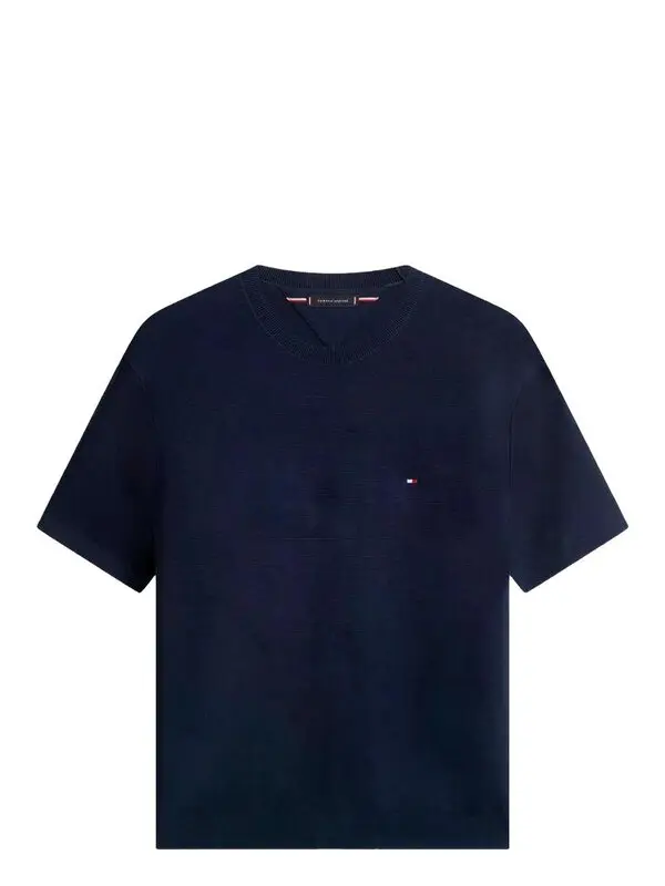 Tommy Hilfiger Logo-detail T-shirt - Blue