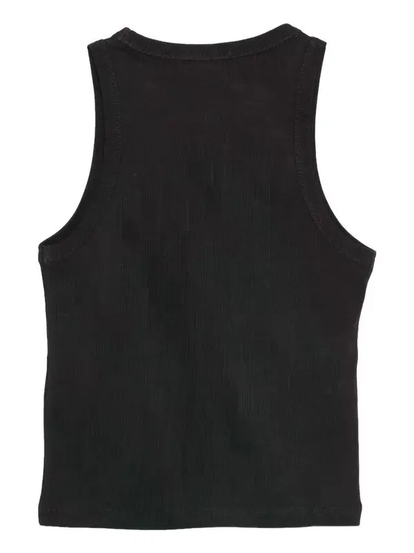 Soeur Ribbed Tank Top - Black