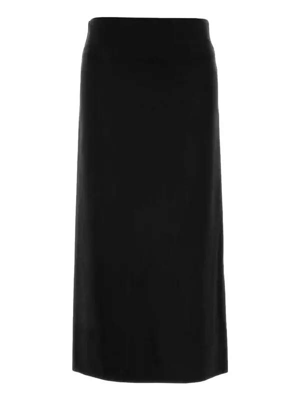 JIL SANDER Maxi Skirt With Back Slit - Black