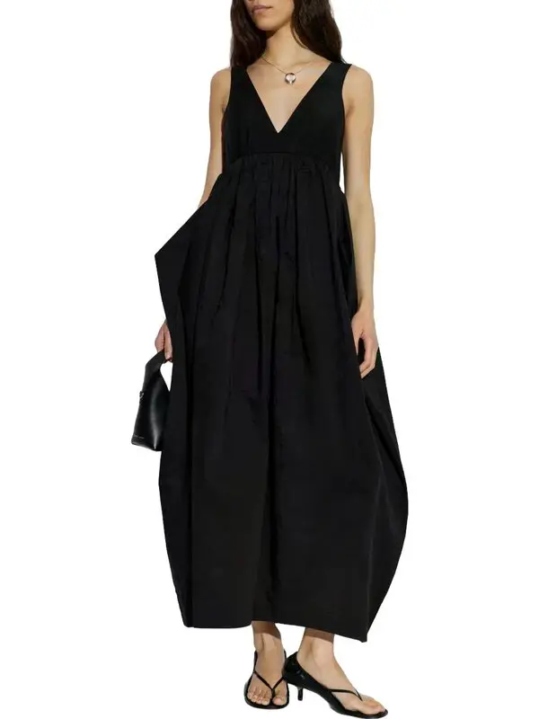 RÓHE V-neck Maxi Dress - Black