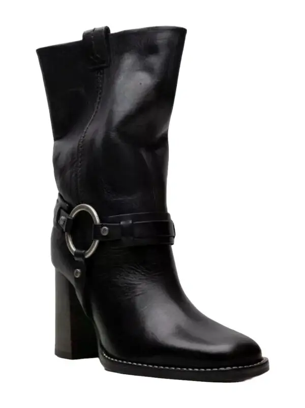 Free People Hayden Leather Boots - Black