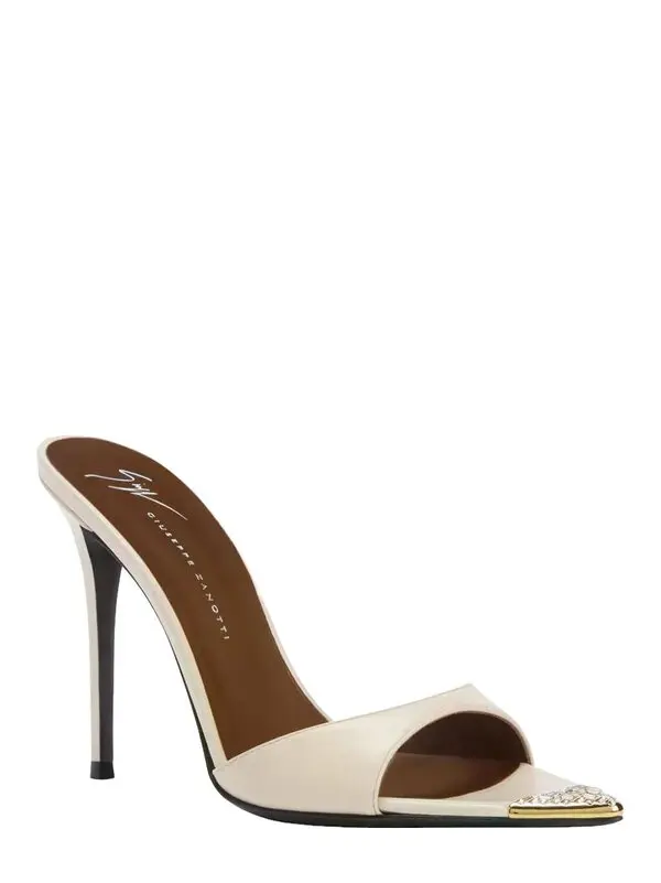 GIUSEPPE ZANOTTI Intriigo Rhinestone Sandals - Neutrals