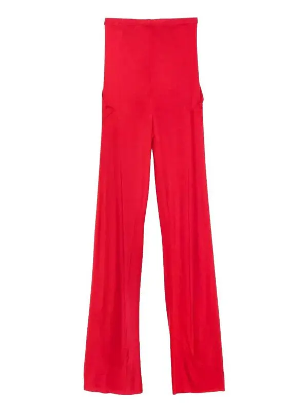 Rick Owens Bias Panelled Trousers - Red