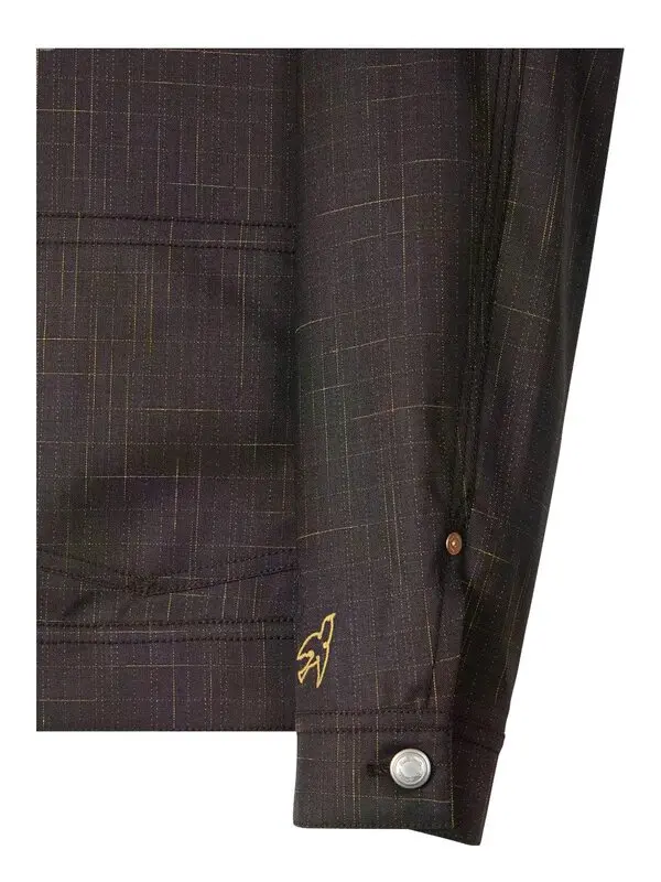 Paul Smith Checked Buttoned Shirt Jacket - Brown