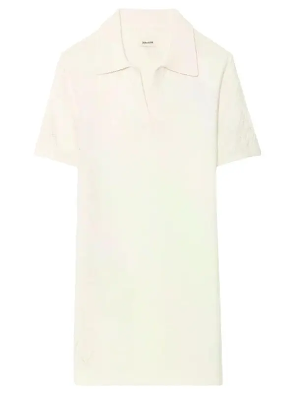 Zadig&Voltaire Cable-knit Polo Dress - Neutrals