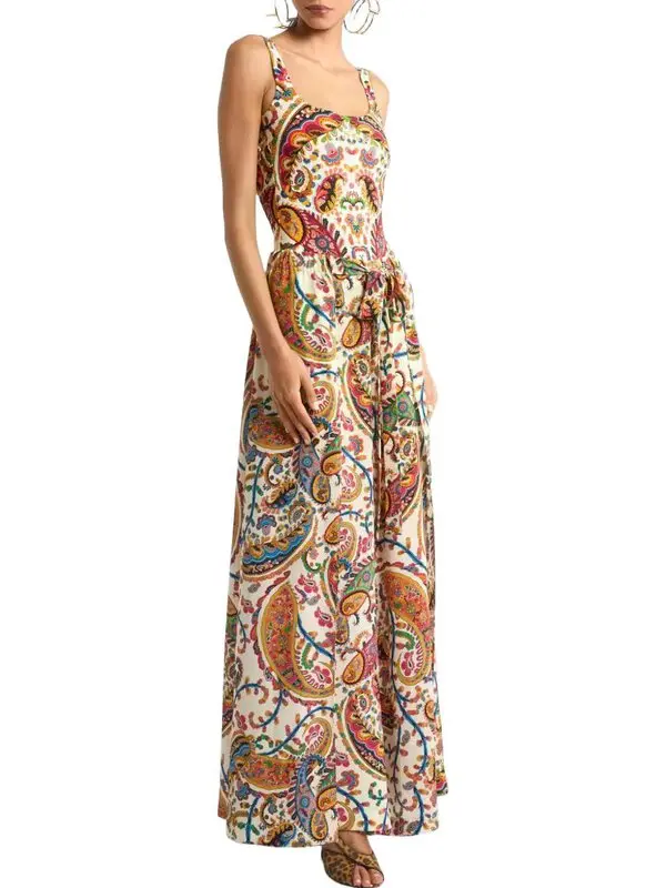 Etro Floral Paisley Palazzo Trousers - Neutrals