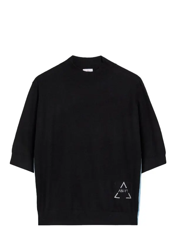 AN-Y1 Naples Cashmere Jumper - Black