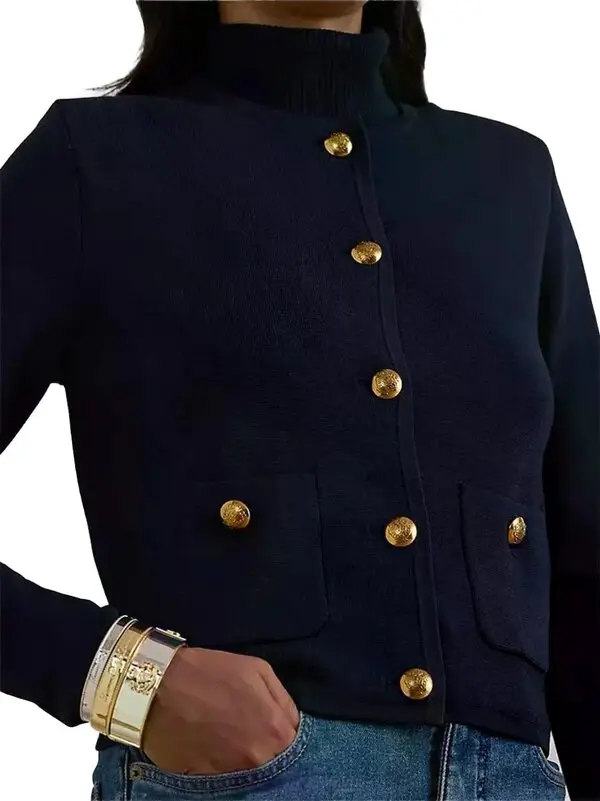 Ralph Lauren Buttoned Pocket Cardigan - Blue