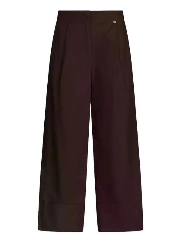 Liu Jo Logo-plaque Flared Trousers - Brown
