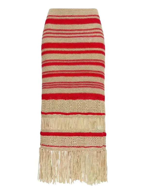 Malìparmi Fine-knit Skirt - Neutrals