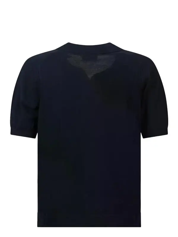 C.P. COMPANY V-neck Short-sleeves Polo Shirt - Blue